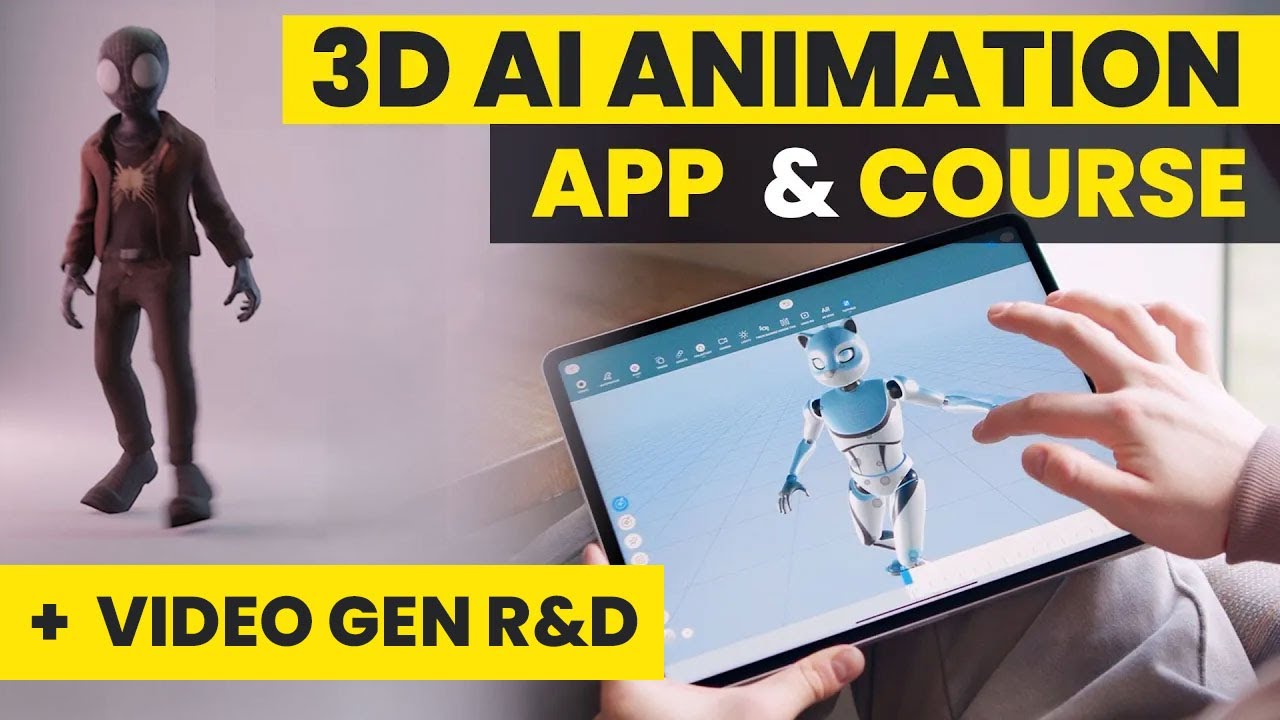 New 3D AI Animation Course + iOS App + Video Gen R&D - YouTube