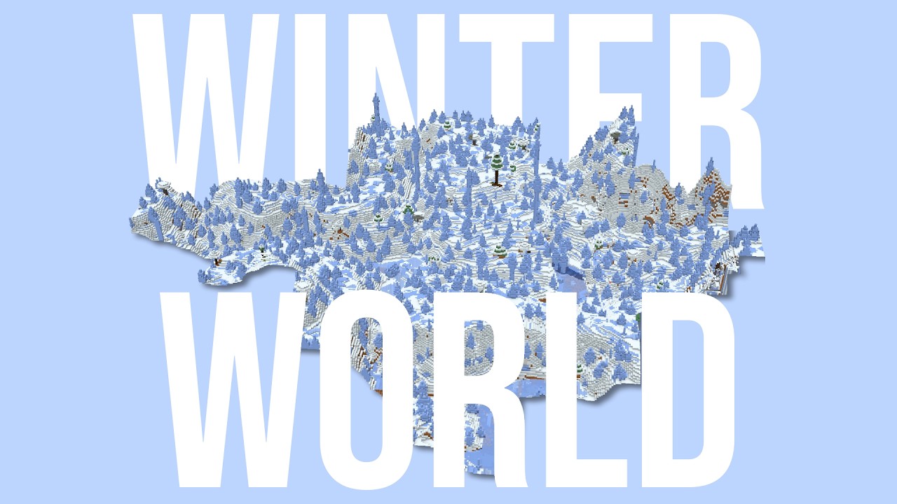 We Made a Custom Minecraft Winter World - YouTube