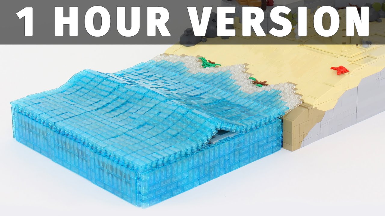 1 Hour LEGO Wave Machine w/ Ambient Beach Sounds - YouTube