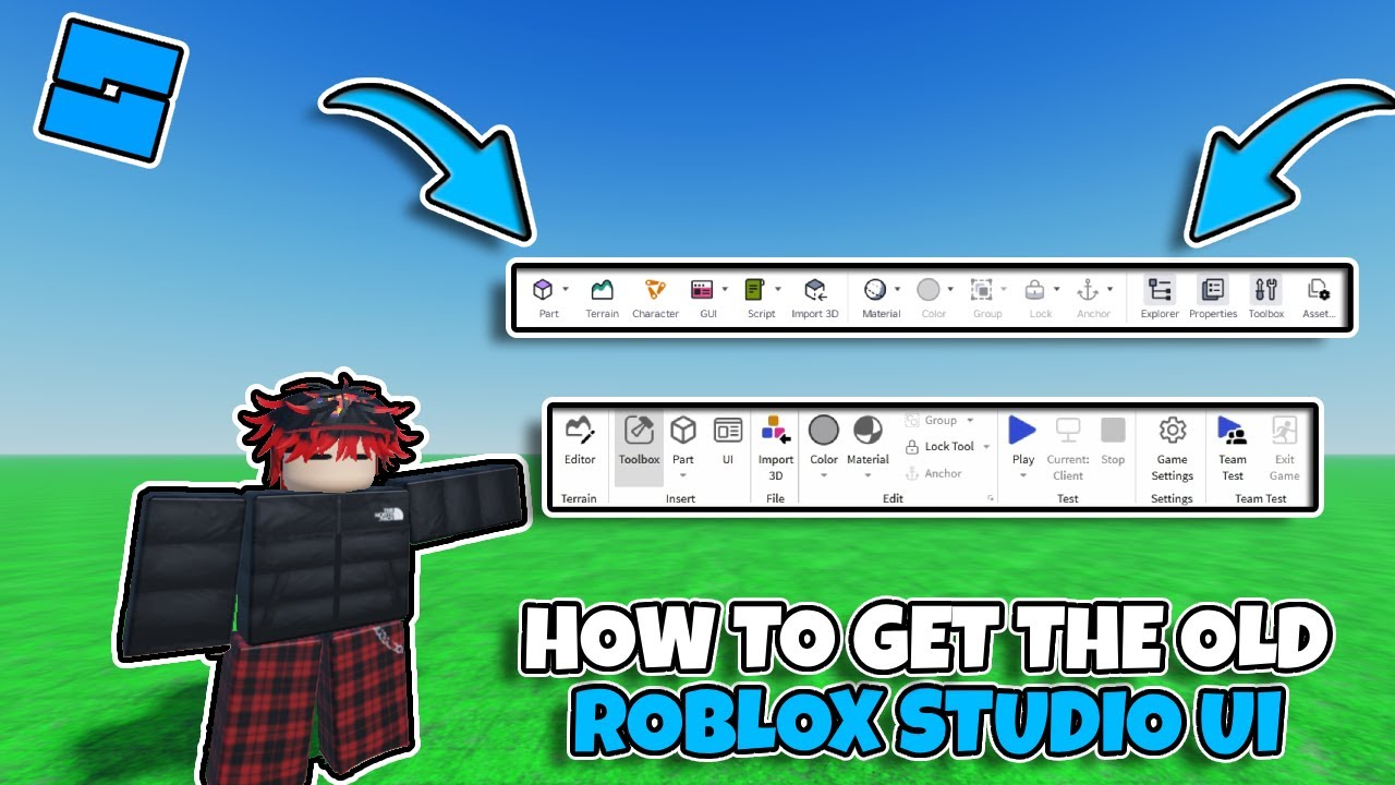 How To Get The Old Roblox Studio UI - YouTube