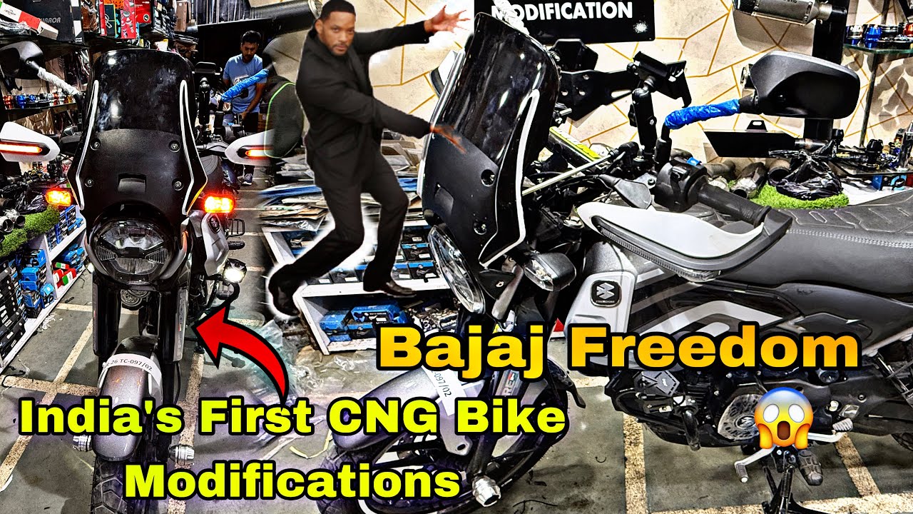 INDIA's First BAJAJ FREEDOM 125 CNG Bike Modified | Loaded Looks |Visor ...