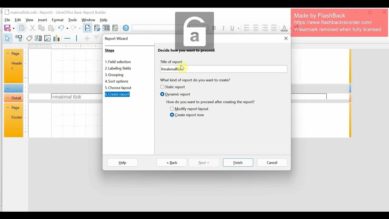 How to create database using LibreOffice Part 4 - YouTube