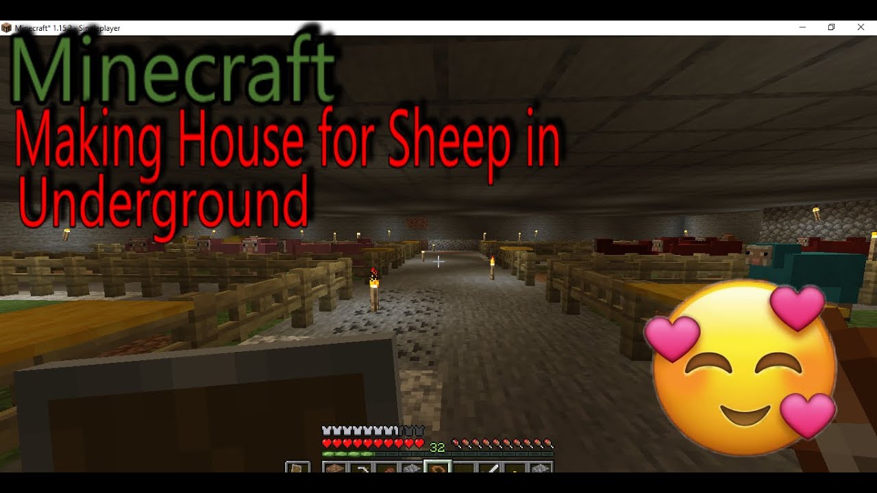 I Build a Underground House For Sheep In Minecraft - YouTube