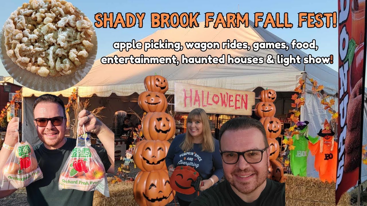 FALL FEST at Shady Brook Farm! Haunted Barn & Aliens! *flashing lights ...