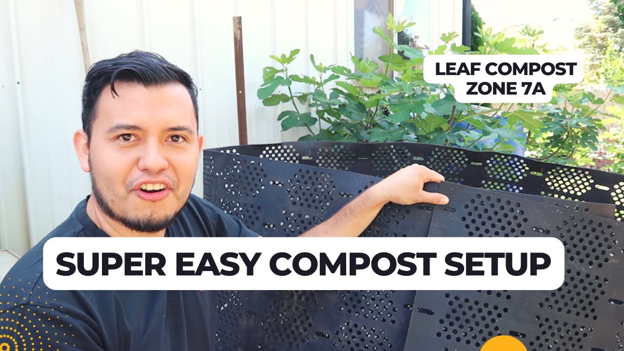 Easy Compost Setup System: Zone 7a Food Forest - YouTube