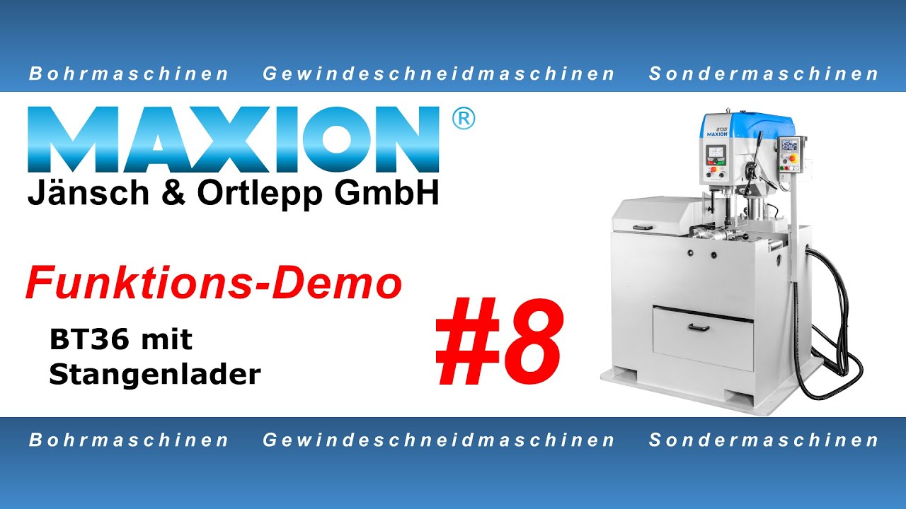 BT 36 mit Stangenlader - YouTube