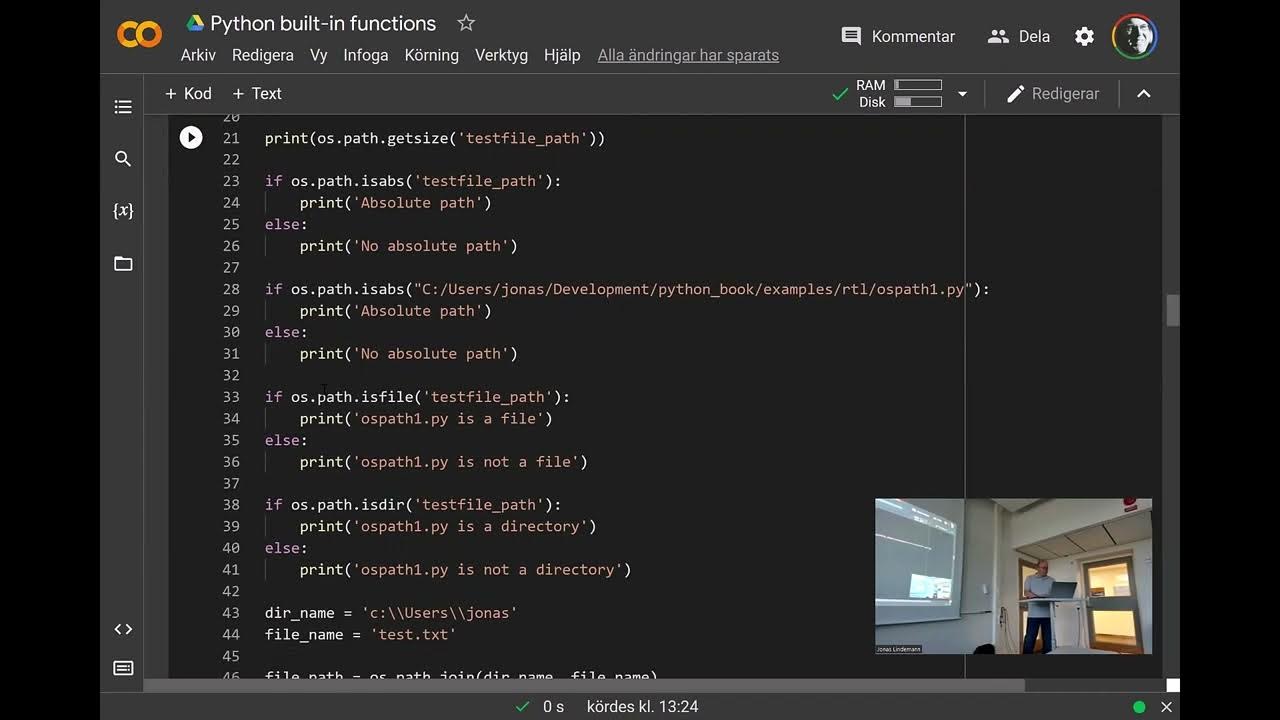 Lecture 3 - Builtin functions and OOP programming - YouTube