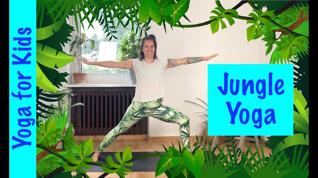 Yoga for Kids | 🎋 Jungle Yoga 🌿 | Ages 4 - 8 | REAL YOGA - YouTube