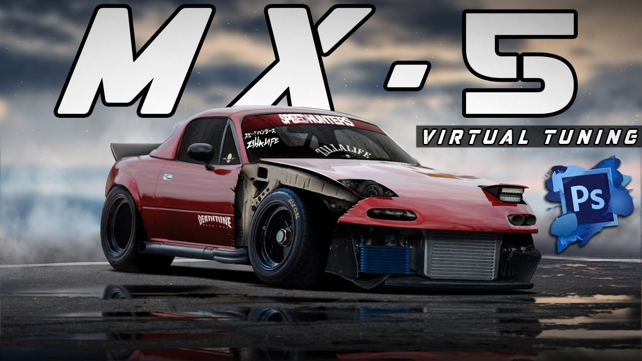 Mazda Miata MX-5 Virtual Tuning Photoshop - YouTube