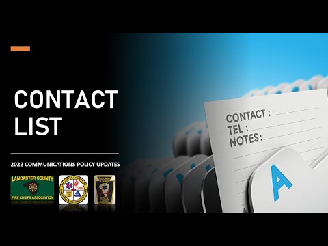 RAC Updates 2022 - Contact List - YouTube