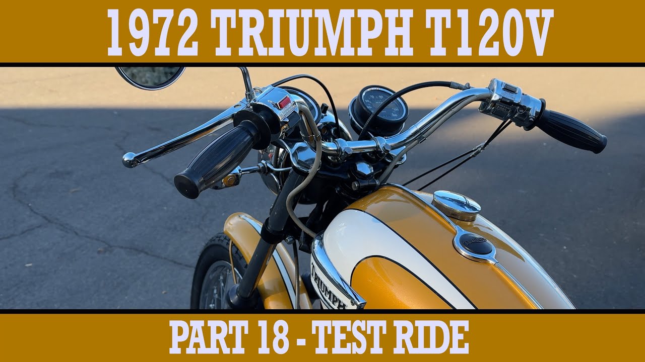 1972 Triumph Bonneville T120RV OIF 650 - Test ride - Part 18 - YouTube