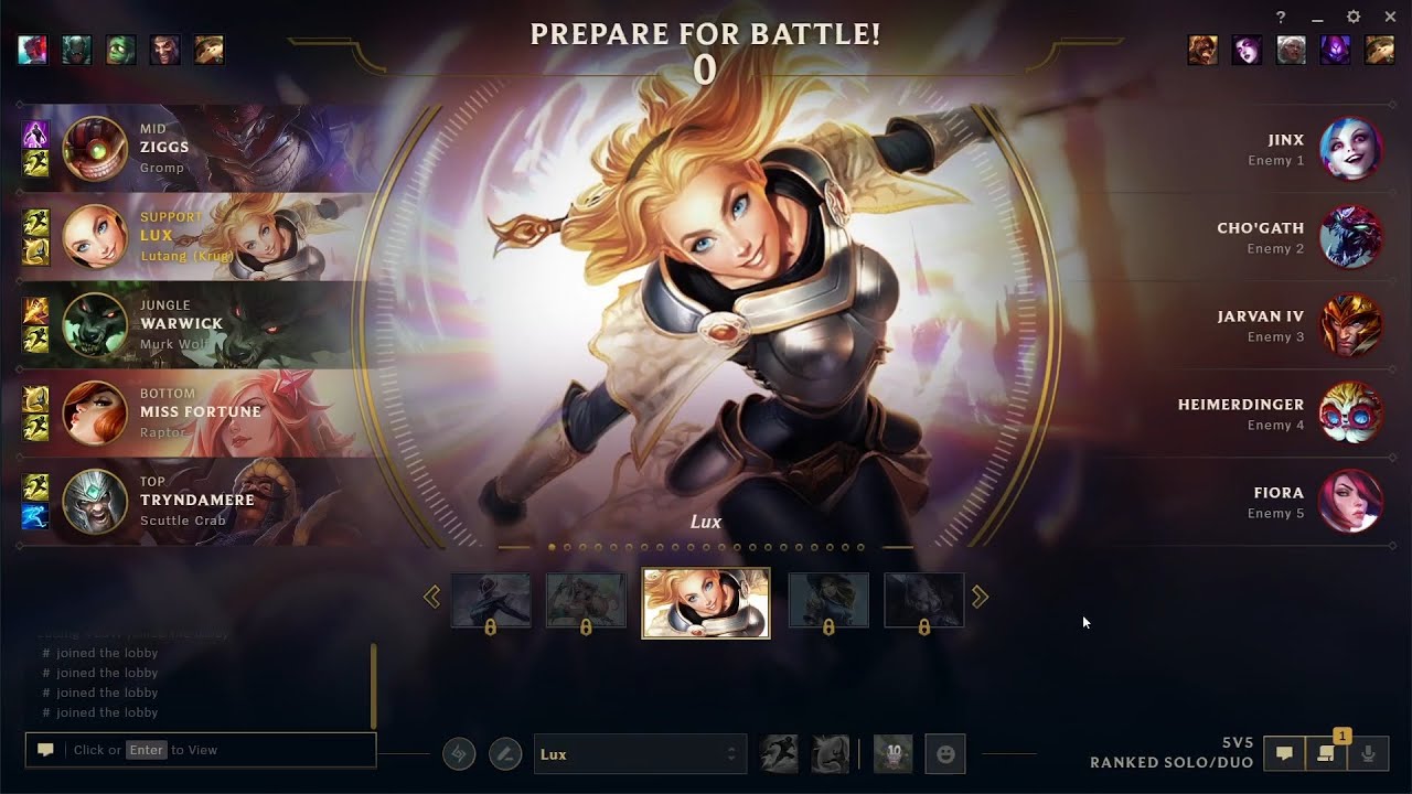 League of Legends: Lux Game 5 - YouTube