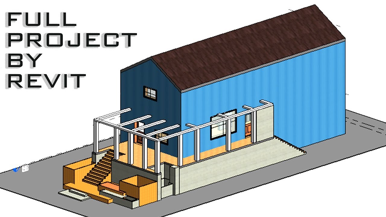 complete project by Revit 4 ريفيت معماري - YouTube