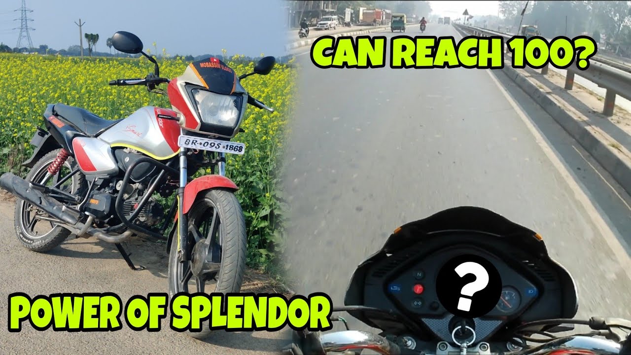 Power of Splendor 🔥 Hero Splendor Top Speed - YouTube