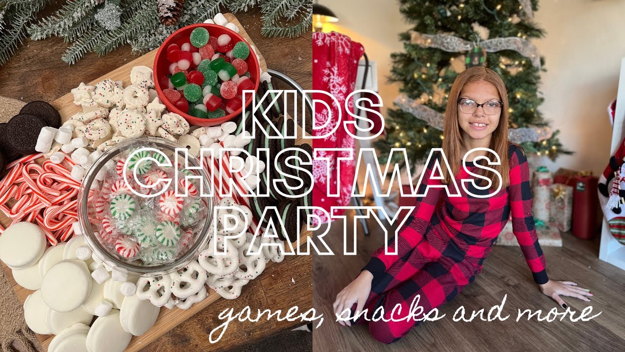 KIDS CHRISTMAS PARTY PREP! SARAN WRAP BALL GAME, HOLIDAY CHARCUTERIE ...
