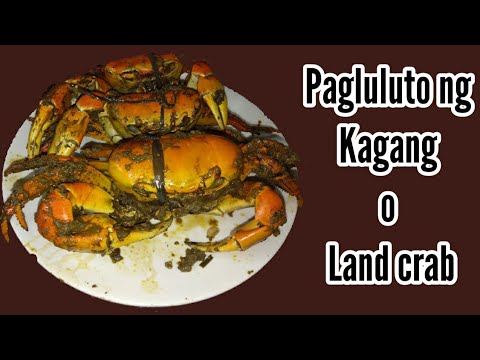 Pagluluto ng kagang o land crab / Land crab / Kagang - YouTube