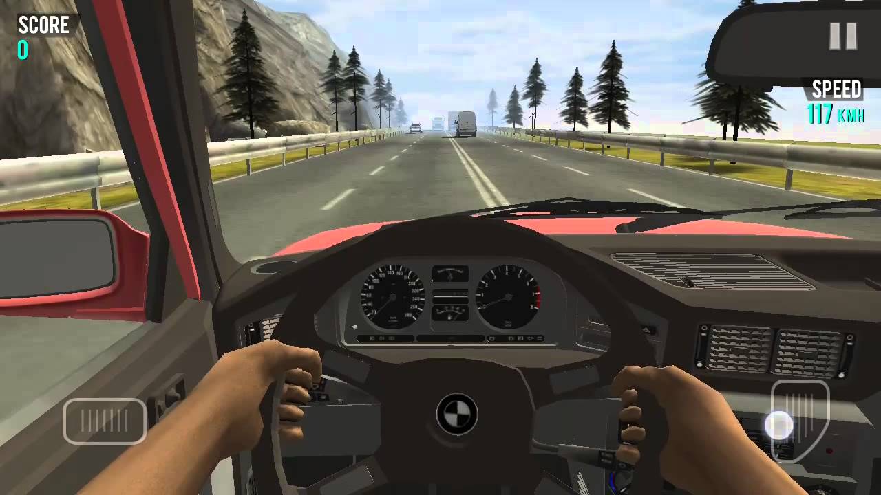 Racing in car game gameplay - YouTube