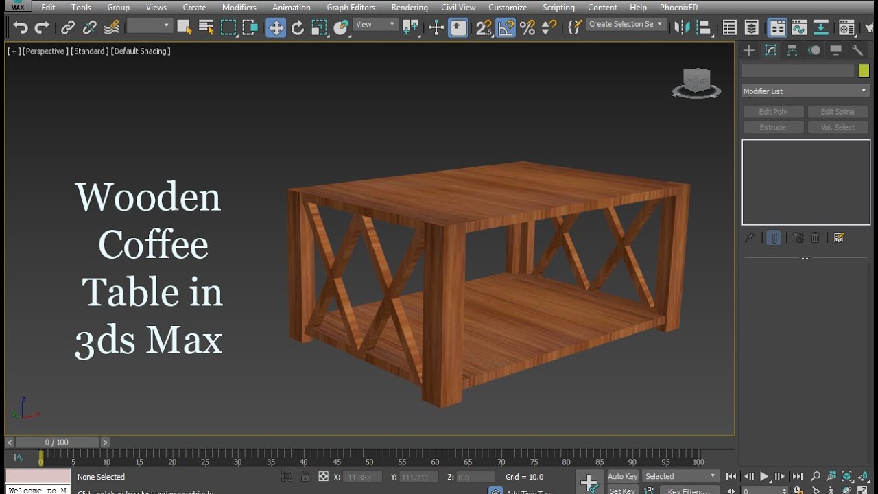 Center Table Modeling in 3ds Max | Center Table in 3d Max | Table Modeling | Coffee Table in 3ds ...
