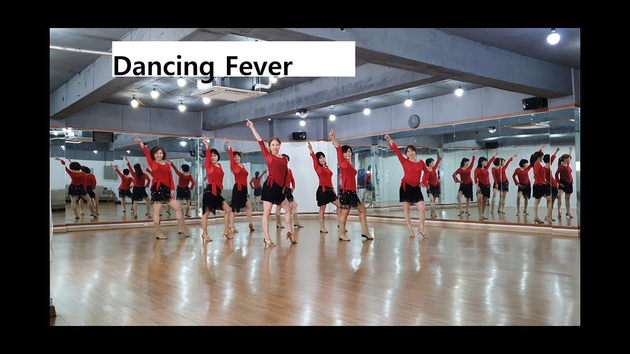 Dancing Fever line dance(Improver) Demo&Count - YouTube