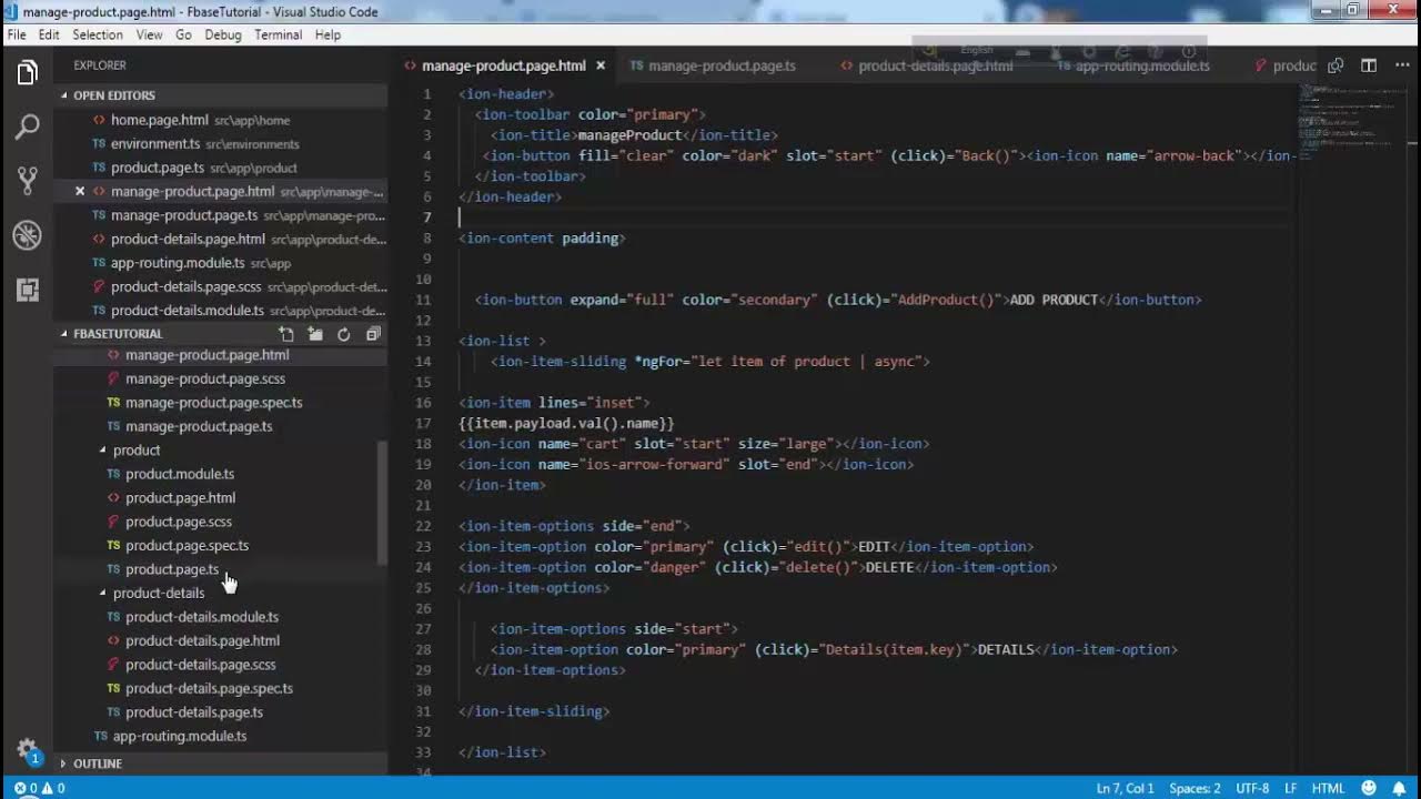 Add Back Button in All Pages | Ionic (Angular) App Development Tutorial Part - 15 - YouTube