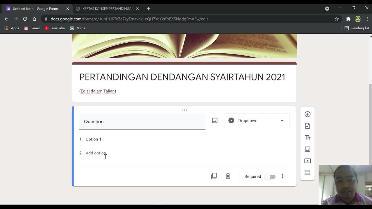 Cara Setting Google Form (Asas) - YouTube