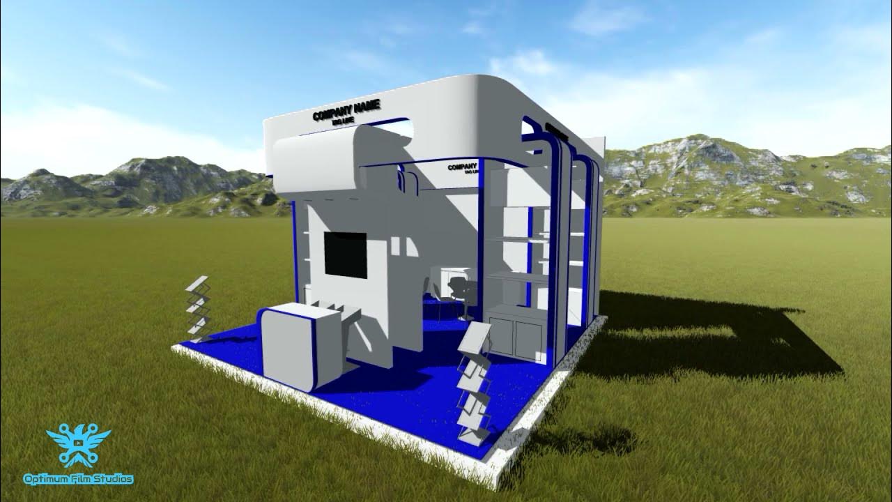 Booth No.1 Ukuran 6 x 6 m dengan 3 sisi terbuka - YouTube