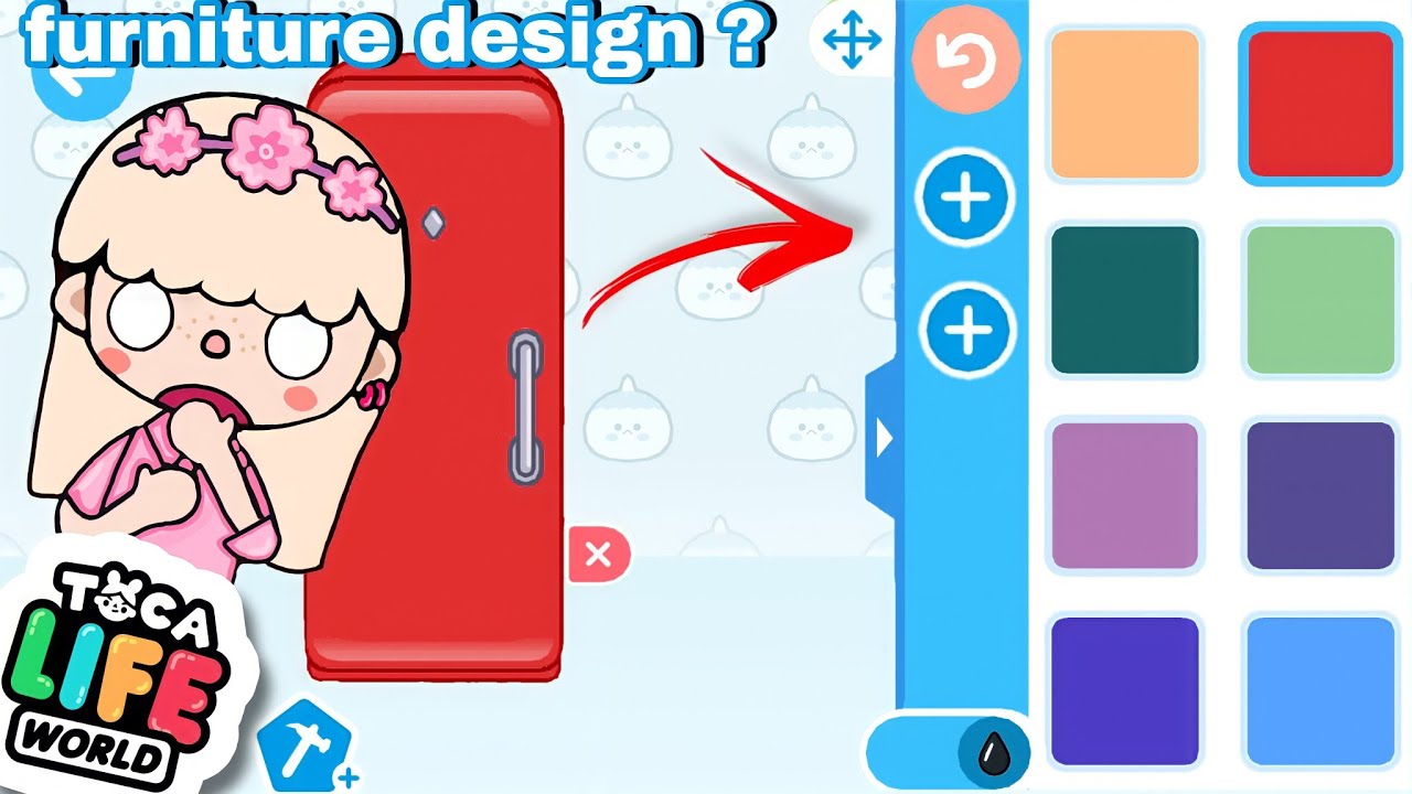 Toca Boca New furniture design 😱 toca yaşam dünyası New update 🤔 ...