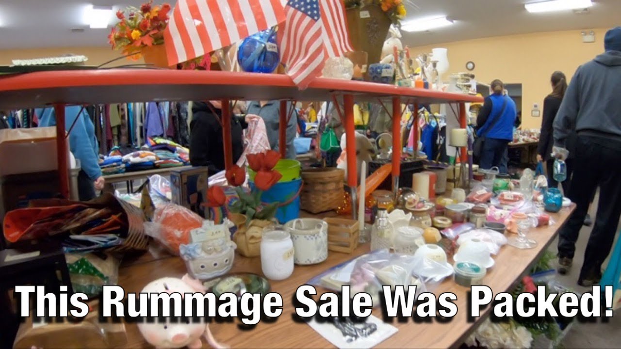 Rummage Sale! | Buying To Resell | Haul + Fill A Bag Sale Haul - YouTube