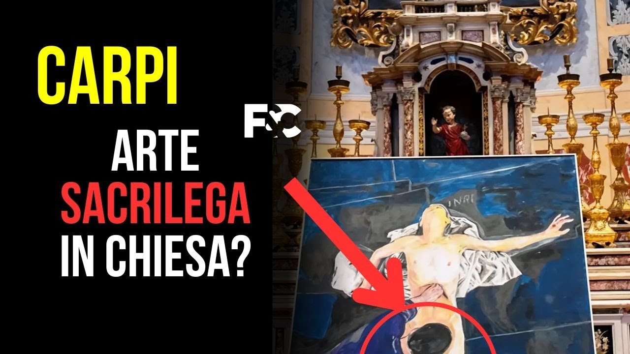 Arte BLASFEMA? Scandalo a Carpi! - YouTube