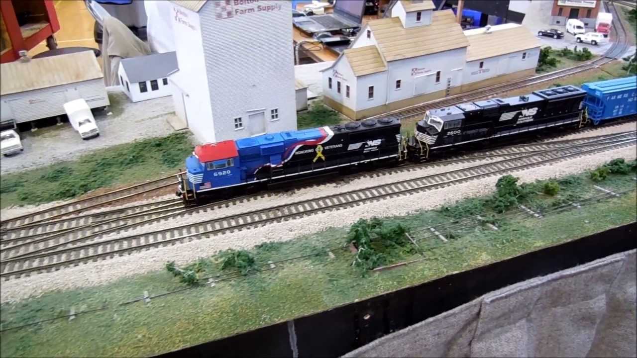 Norfolk Southern "Honoring Our Veterans" SD60E, SD70M consist HO Scale ...