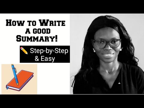 How to Write a Good Summary | Simple English Lesson with Ms. Faith ...