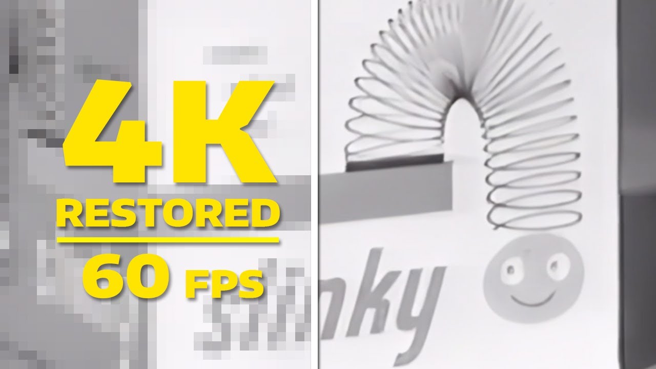 Slinky Commercial 1962 - Restored & Enhanced [4K 60FPS AI Remaster ...