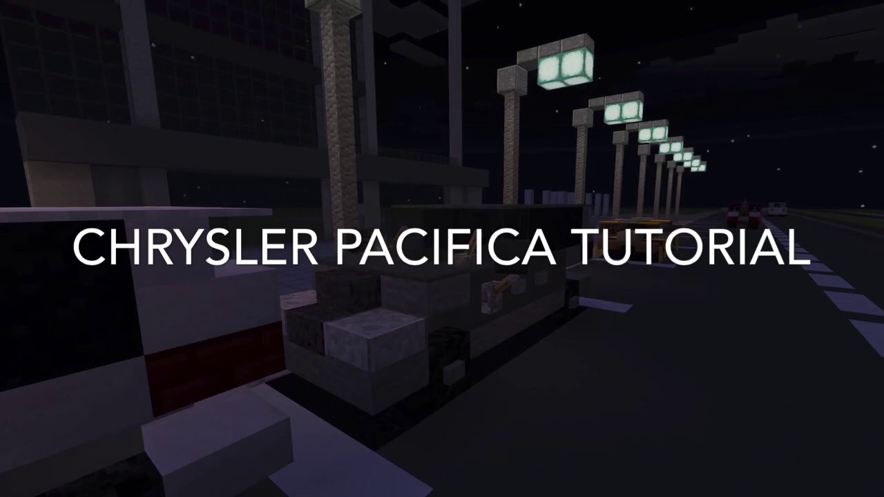 Chrysler Pacifica Minecraft tutorial - YouTube
