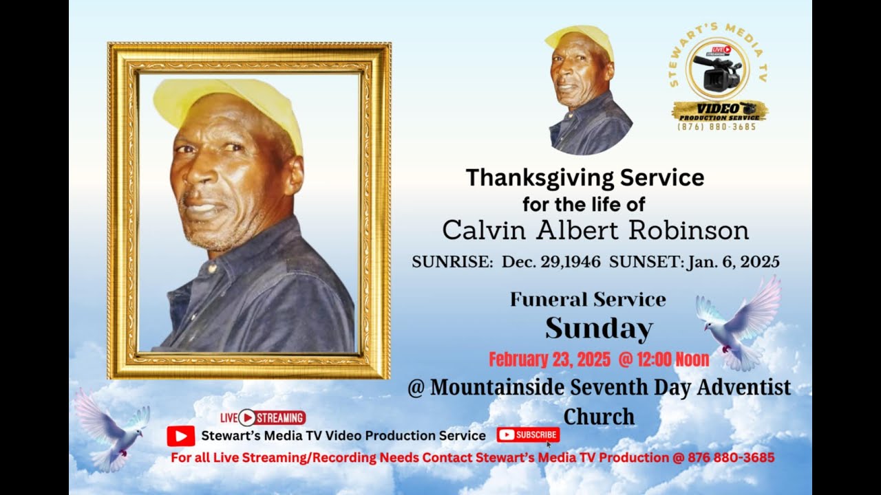 Calvin Albert Robinson Homegoing Full Service - YouTube