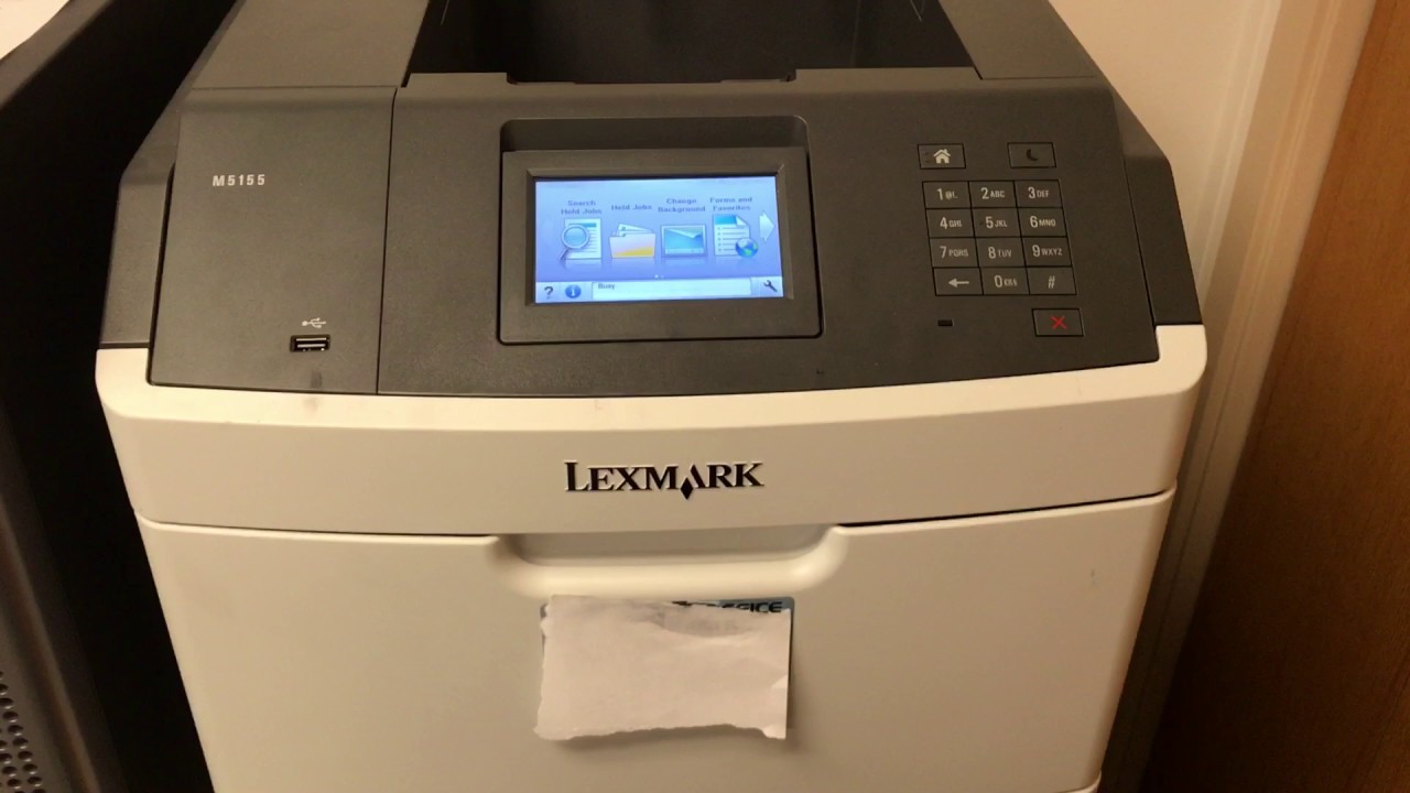 Lexmark M5155 replace drum - YouTube