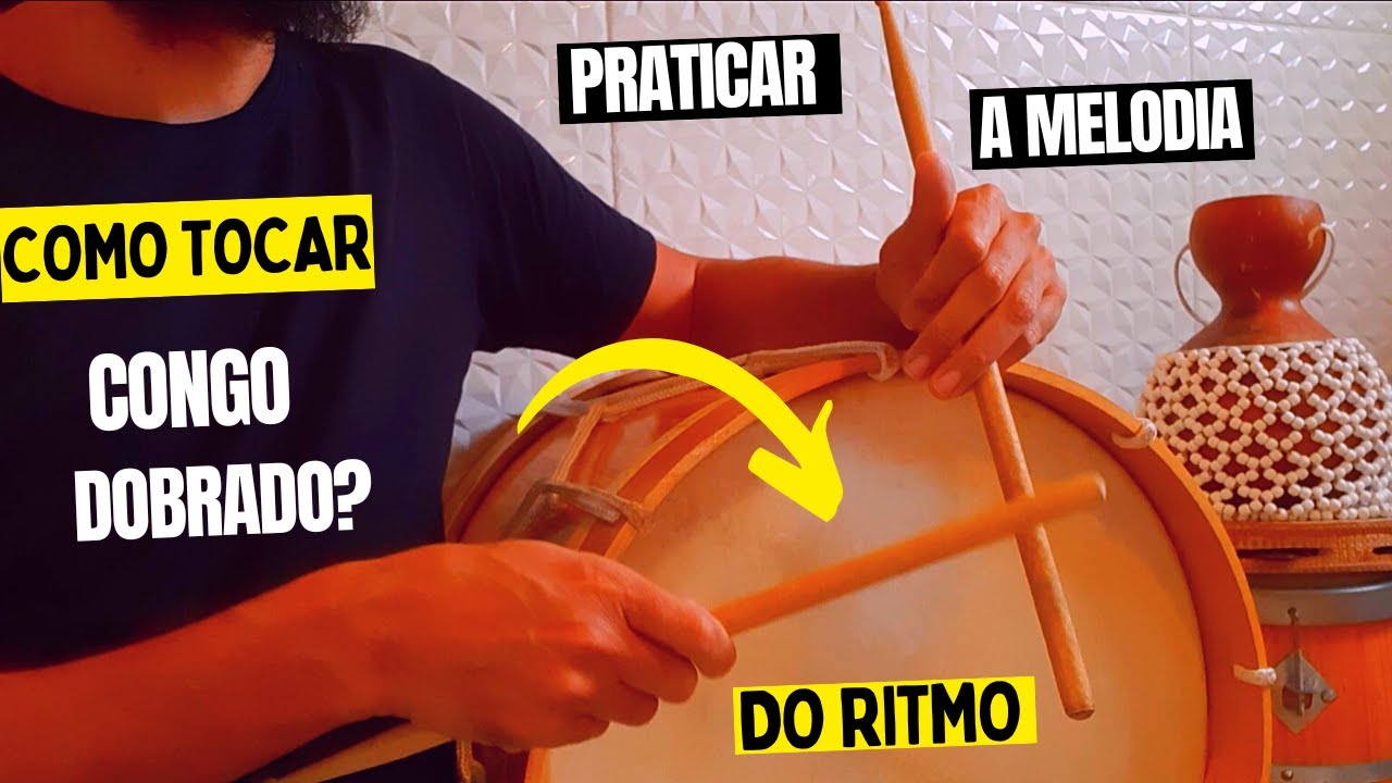 Como tocar tambor (Congo Dobrado)🙌 - YouTube