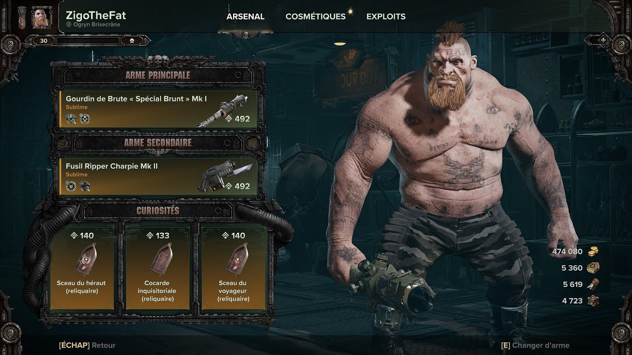 DarkTide Ogryn Damnation Mk II Ripper Gun/Mk I Bully Club - YouTube
