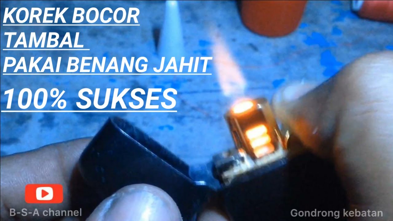 Cara memperbaiki korek zipo gas bocor - YouTube
