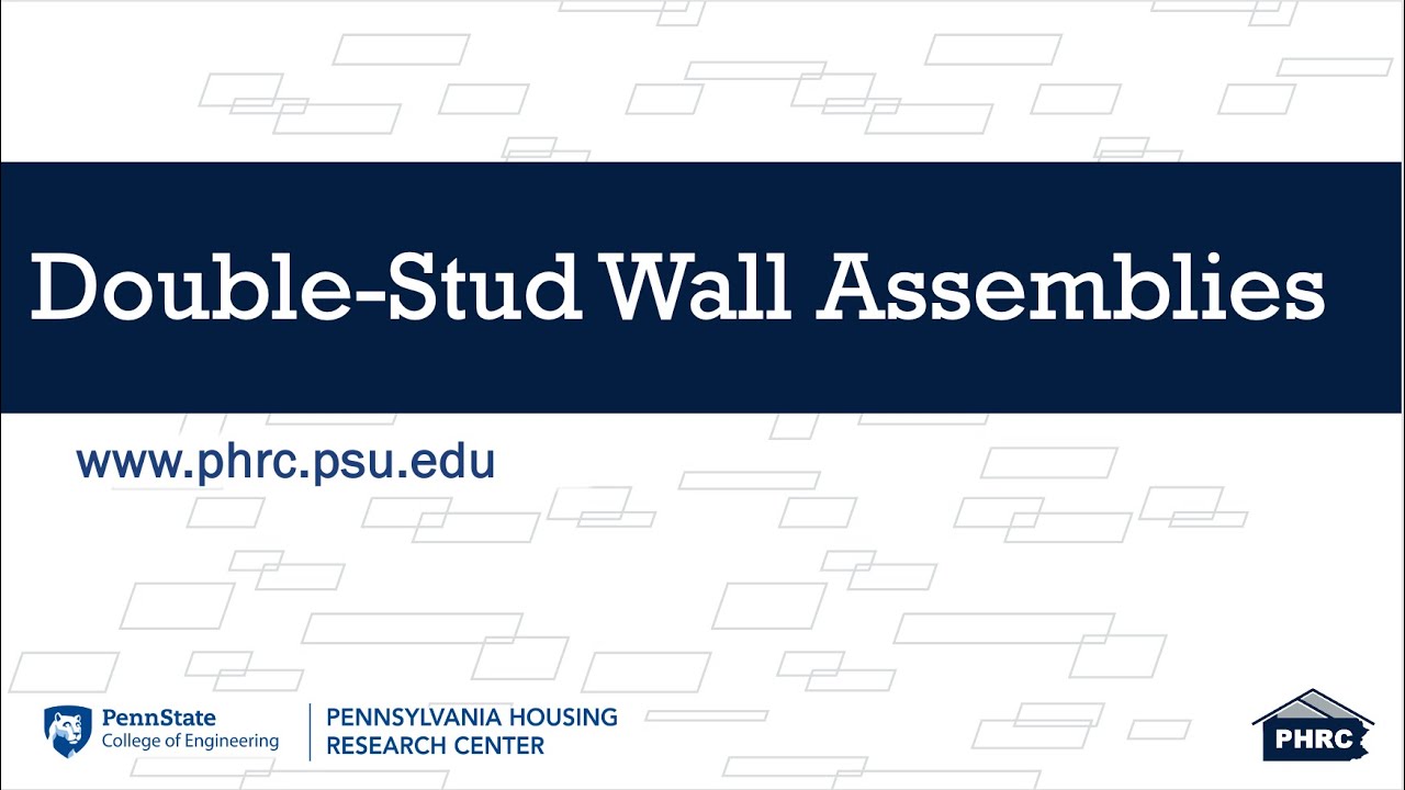 Double Stud Wall Assemblies - YouTube