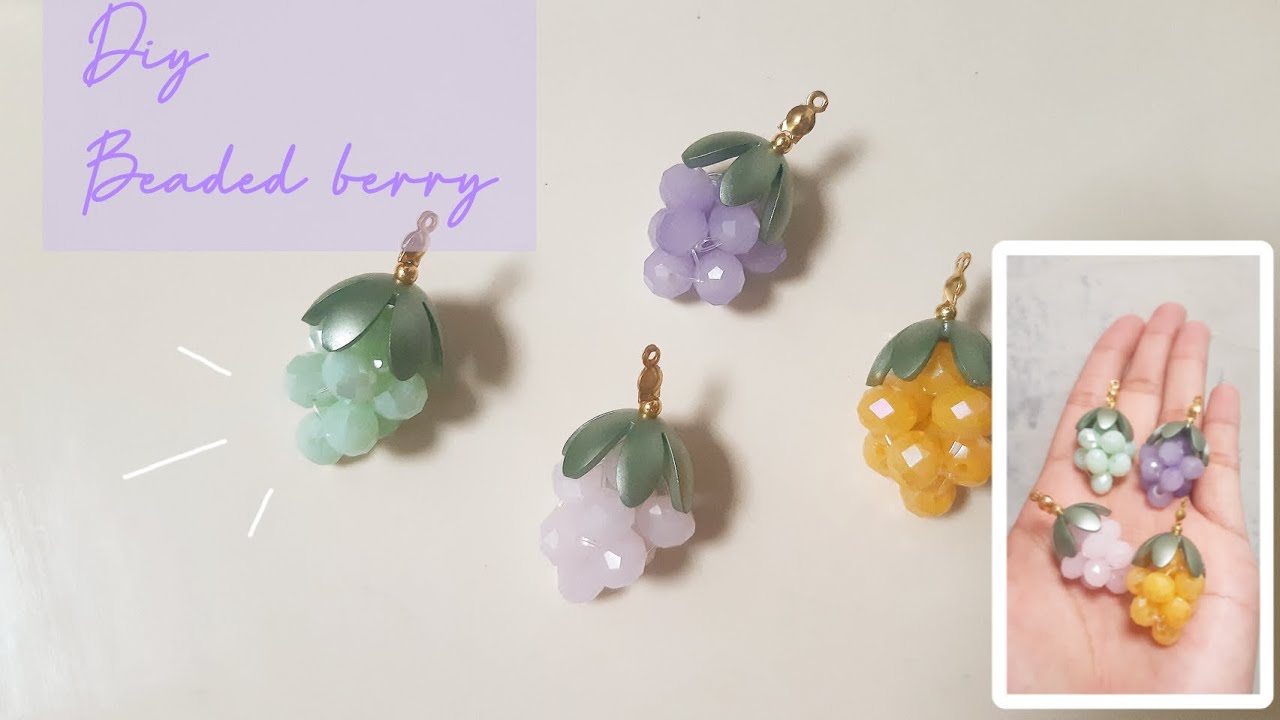 CARA MEMBUAT MANIK MANIK ANGGUR | TUTORIAL BEADED BERRY | NUNAK CRAFT |BEADS - YouTube