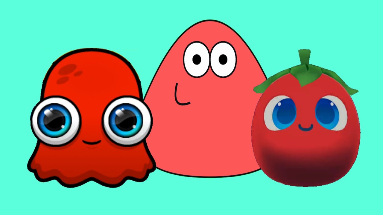 Pou y sus amigos colorados. Pou juega con MyBoo2 y Moy7 - YouTube