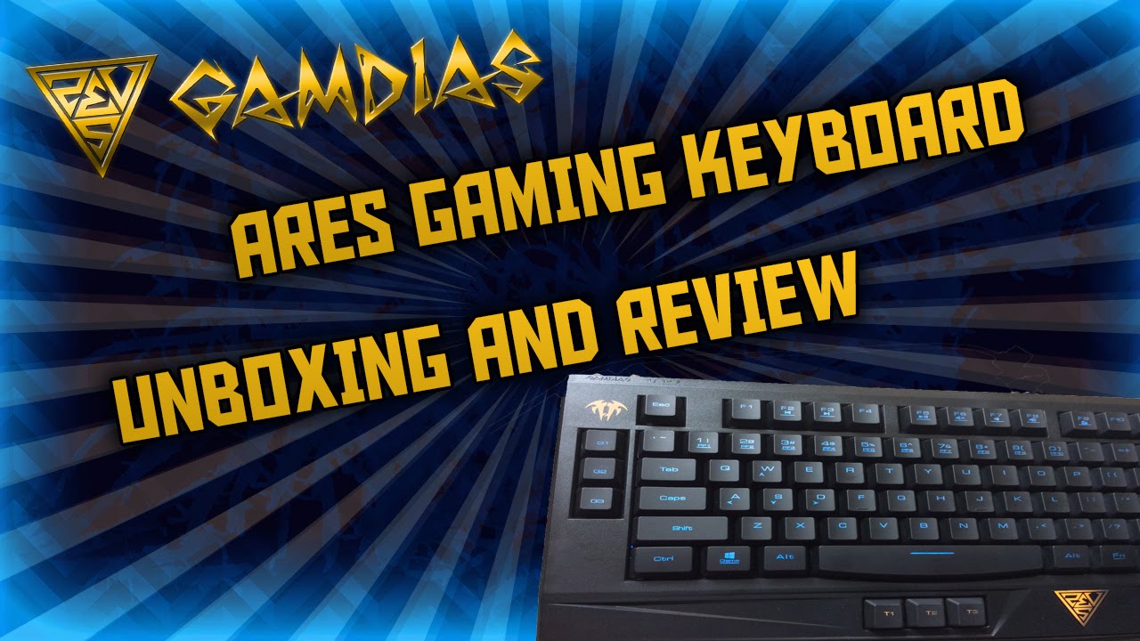 GAMDIAS Ares Gaming Keyboard! Unboxing & Review - YouTube