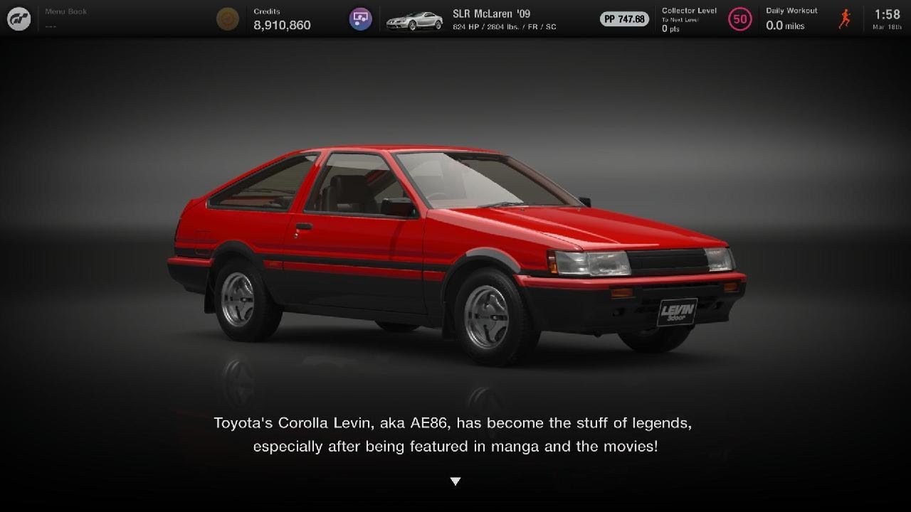 GT7: All About the 1983 Toyota Corolla Levin 1600GT APEX (AE86) - YouTube