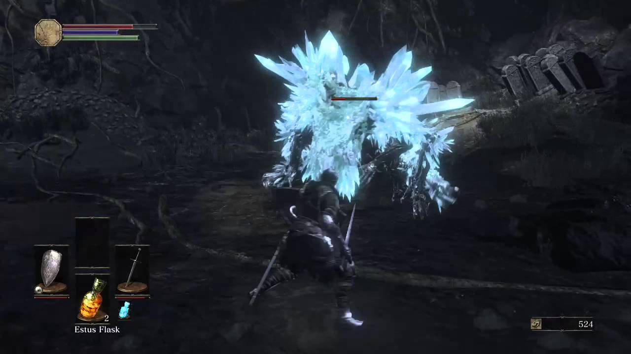 DARK SOULS™ III 1st The Man - Eater Crystal Lizard On X1 - YouTube