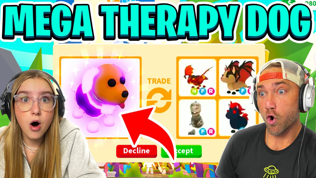 We Make And Trade The NEW MEGA THERAPY DOG in Adopt Me! Adopt Me's ...