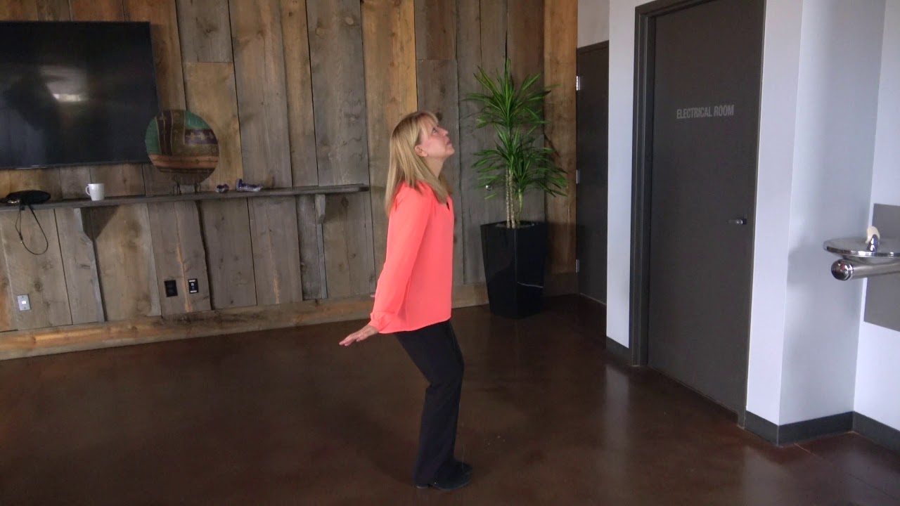 Dianne demonstrating the Hummingbird pose - YouTube