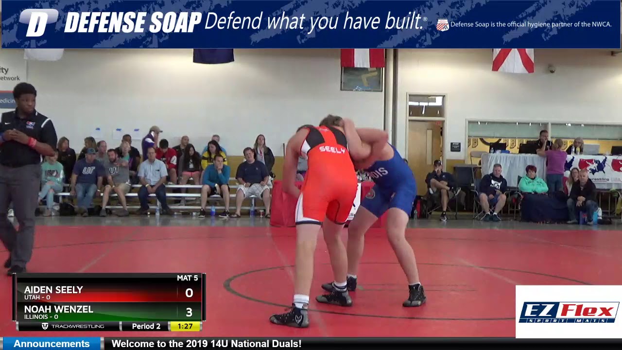 Mat 5 165 Aiden Seely Utah Vs Noah Wenzel Illinois - YouTube