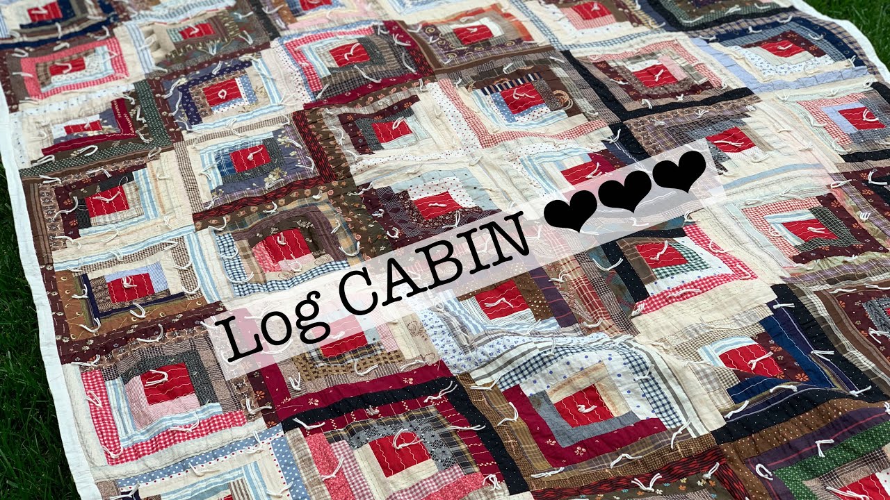 Log cabin LOVE | old quilt | simple sewing #mysewingroom - YouTube