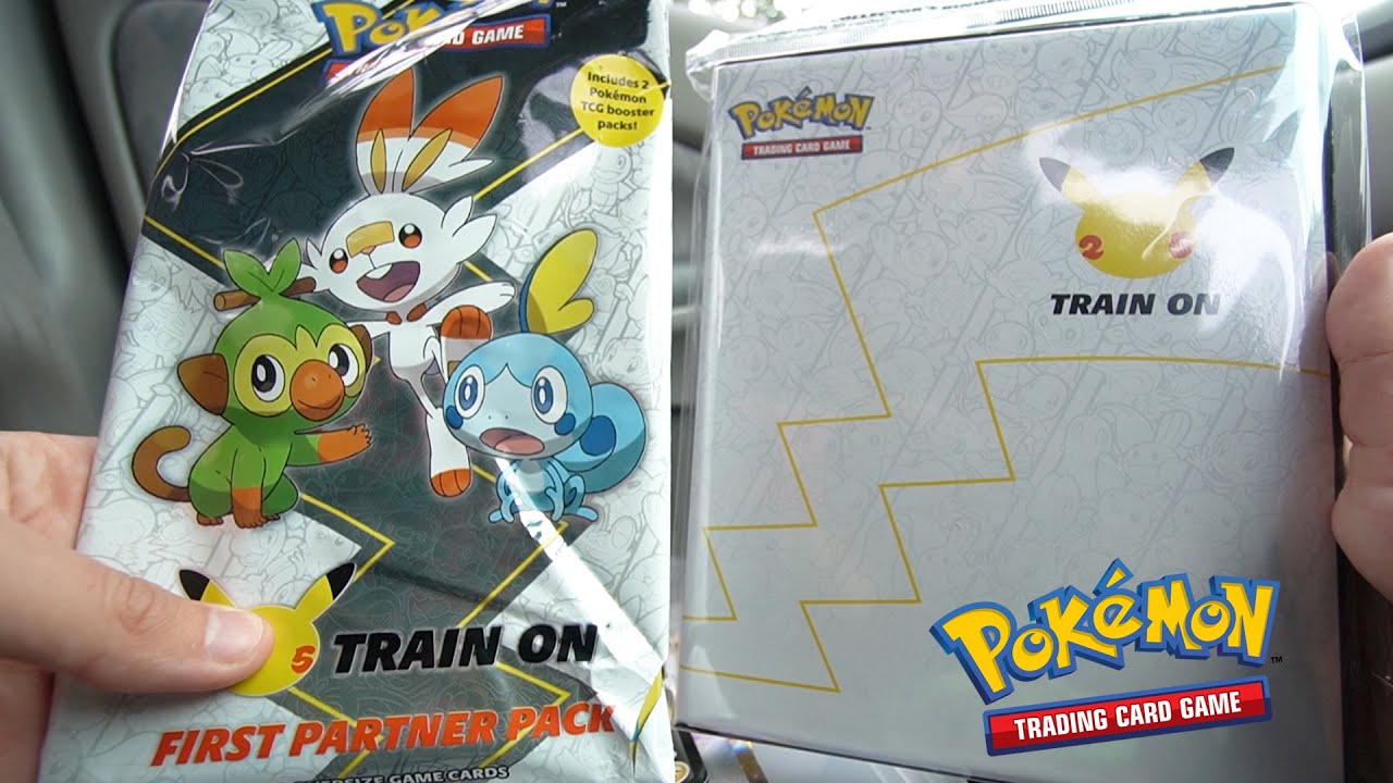 Galar First Partner Pack + Oversized Binder Feat. Pikachu (Pokemon 25th ...