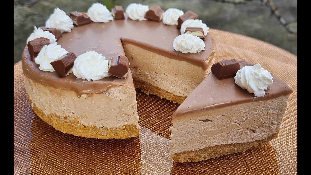 KINDER KEKS TORTA - savršena torta bez pečenja! KINDER BISCUITS CAKE ...